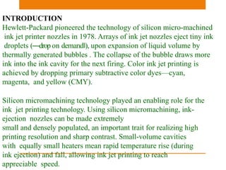 Fundamentals of MEMS fabrication: introduction and description of basic ...