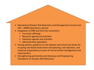 Ssu drr road map | PPTX | Civil Engineering Industry | Industries