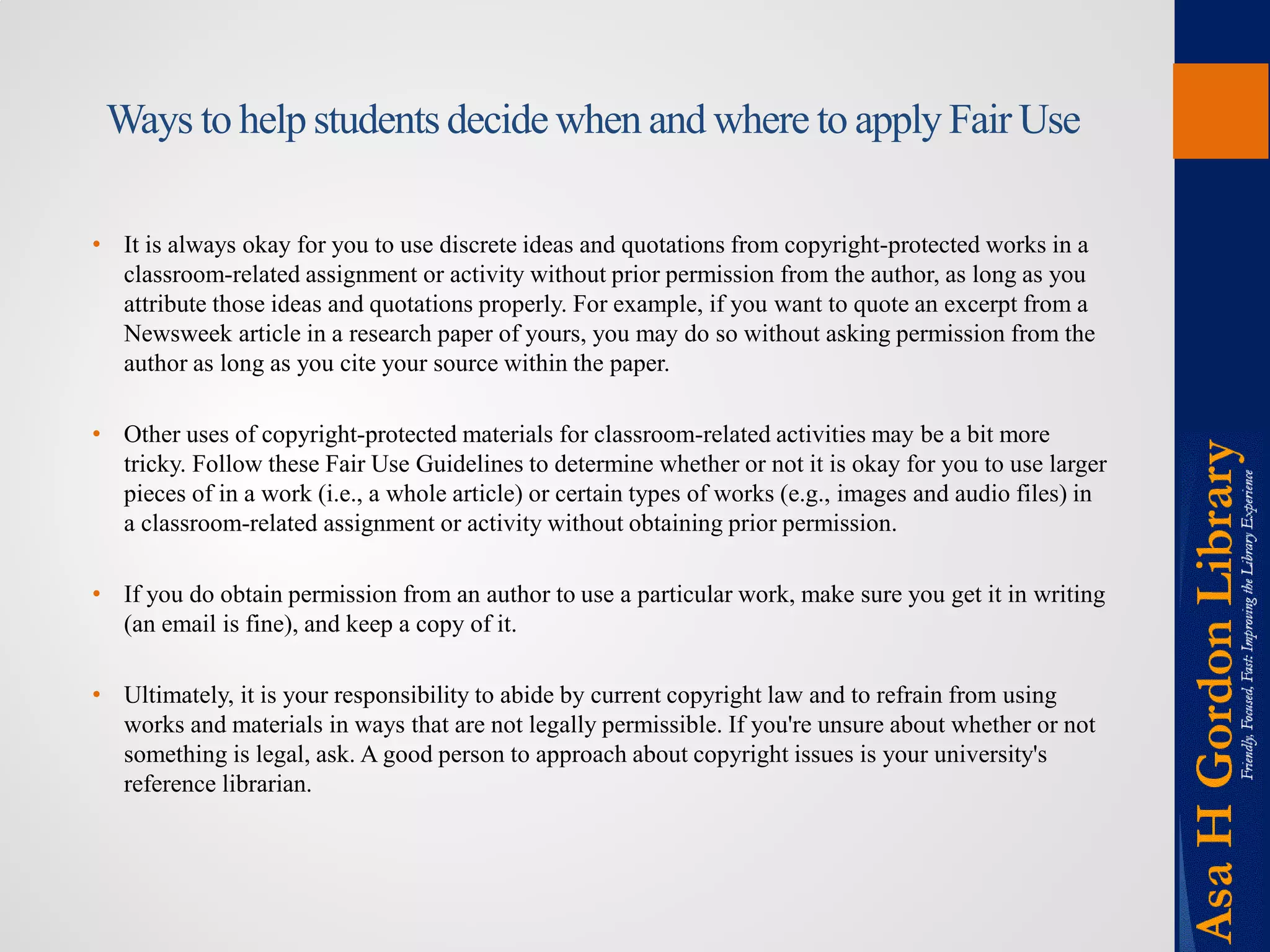 Ssu library ppt copyright and fair use 1 | PDF