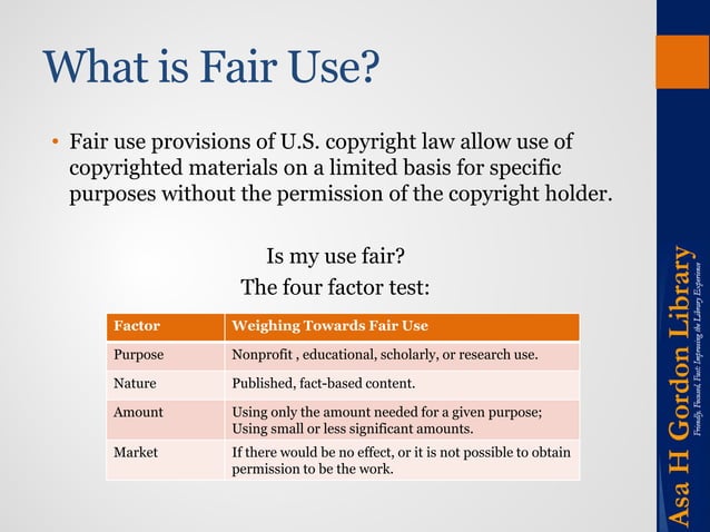 Fair Use Of Copyright Articles: What Is Fair Use In Copyright – UQJFK