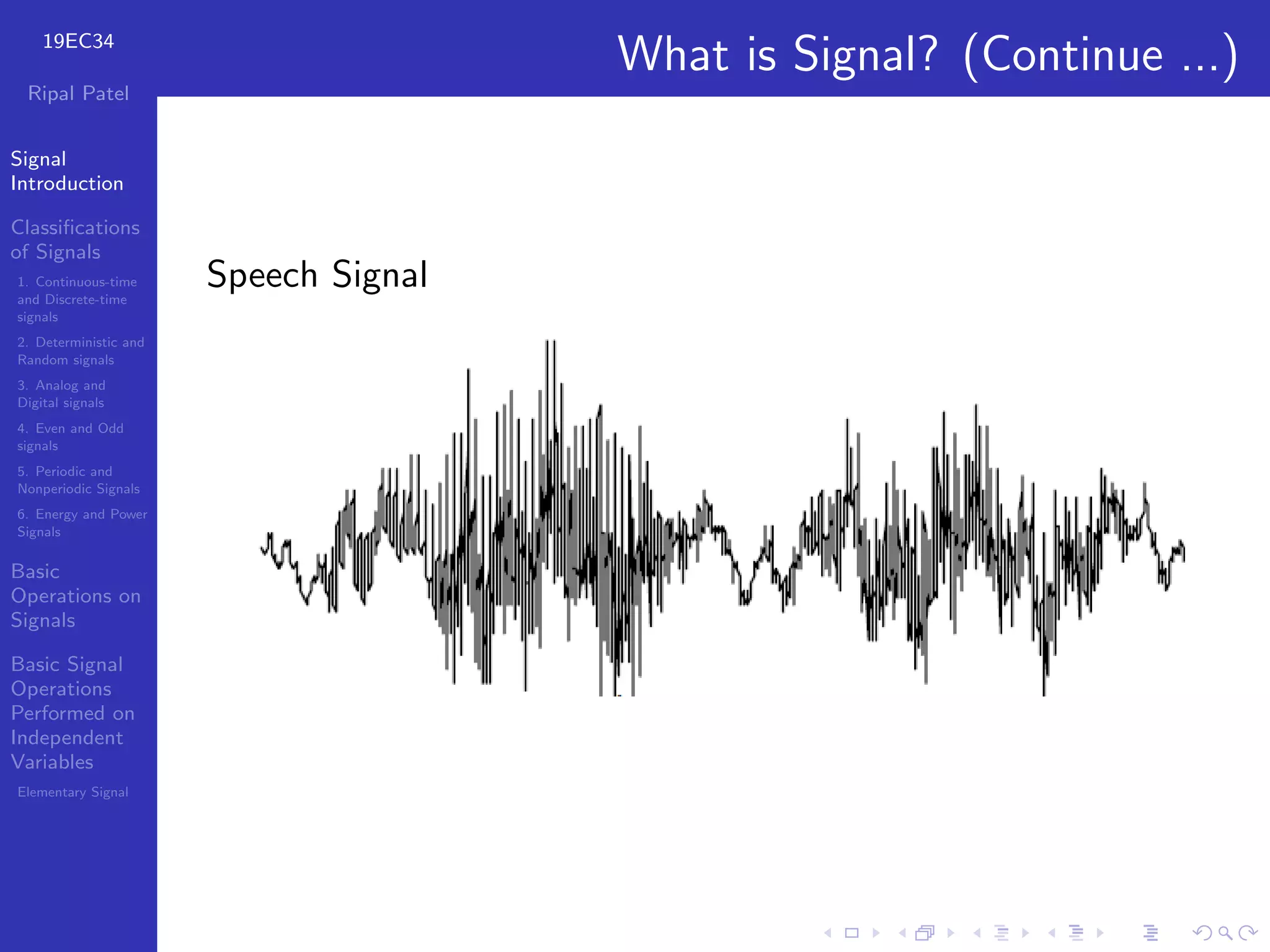 Introduction and Classification of signals | PPT