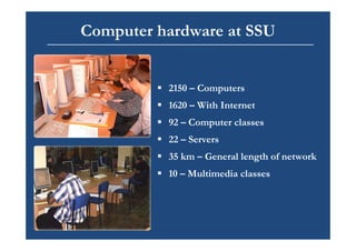 Ssu Presentation | PDF | Professional School | Postgraduate Education