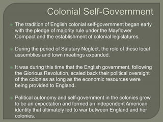 Ssush 2c colonial self government | PPT