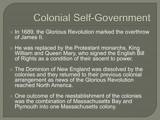Ssush 2c colonial self government | PPT