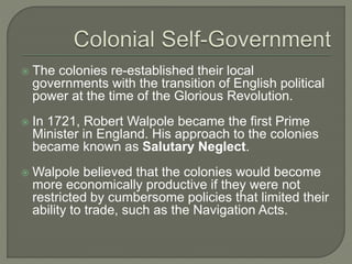 Ssush 2c colonial self government | PPT
