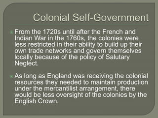Ssush 2c colonial self government | PPT