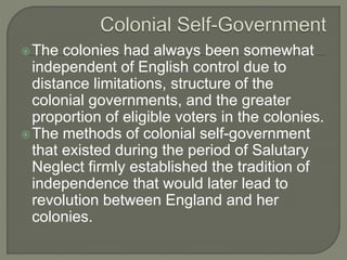 Ssush 2c colonial self government | PPT