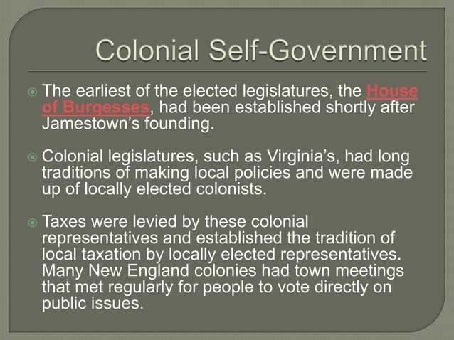 Ssush 2c colonial self government | PPT