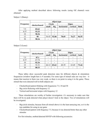 Brain-computer interface based on SSVEP | DOCX