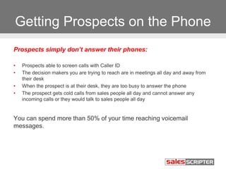 How to Deal with Voicemail When Prospecting | PPT