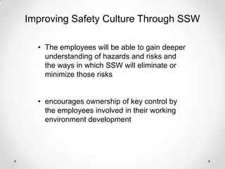 Safe System of Work (SSW) | PPTX