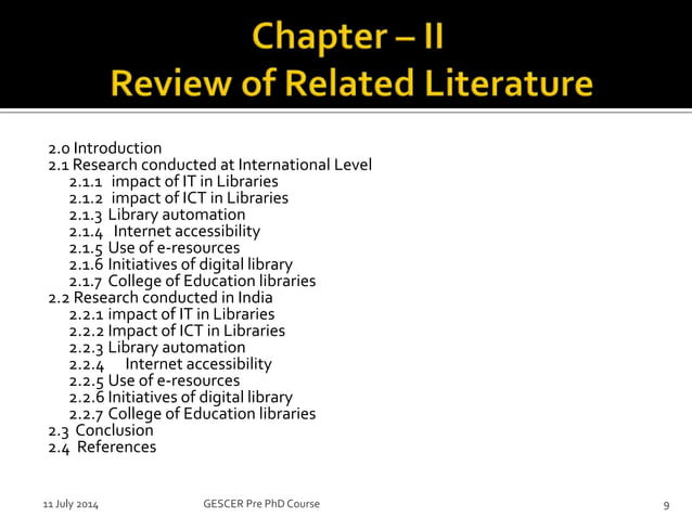 Pre-PhD Course – 1 Research Methodology in Education | PPT