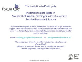 Simple Stuff Works Postural Care | PPT