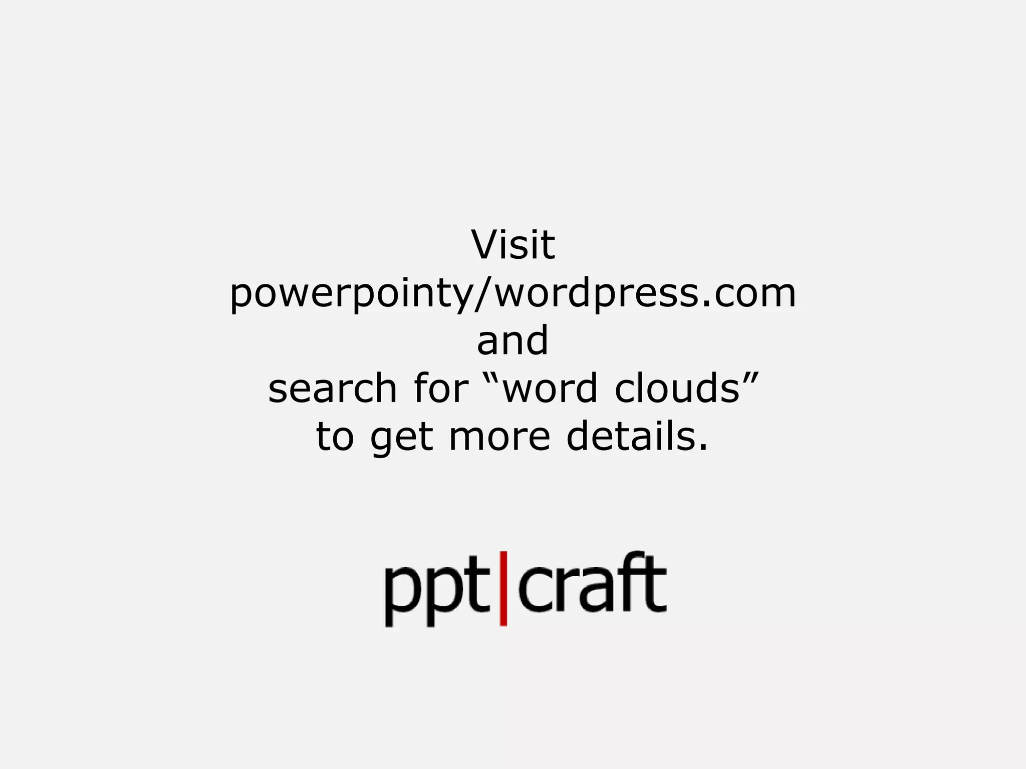 You can create word clouds in PowerPoint | PPT