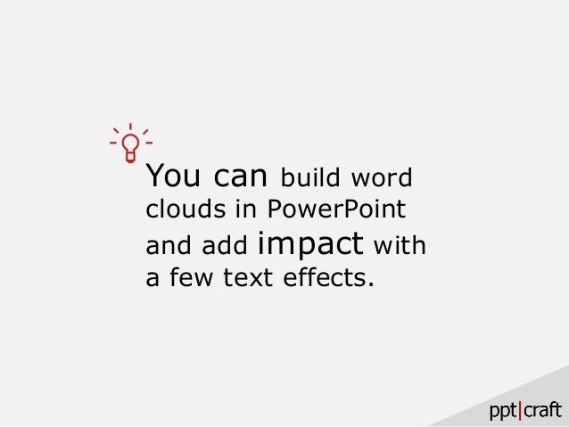 You Can Create Word Clouds In Powerpoint