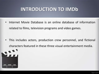 Applications of DBMS in Film Industry | PPTX