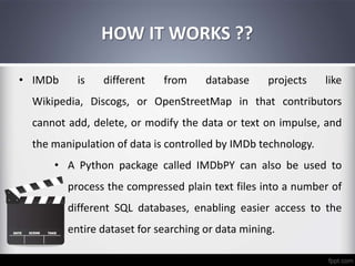 Applications of DBMS in Film Industry | PPTX