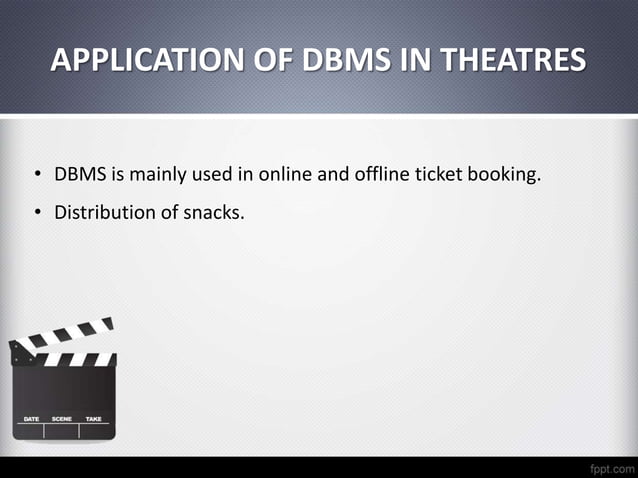 Applications of DBMS in Film Industry | PPT