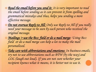 Ssw Presents Email Etiquette | PPTX