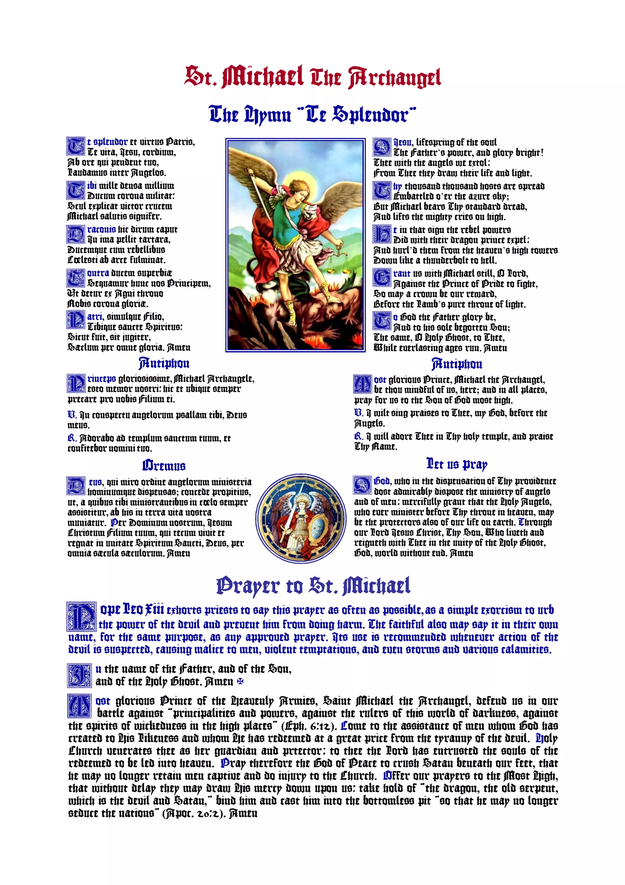 St. Michael The Archangel | PDF