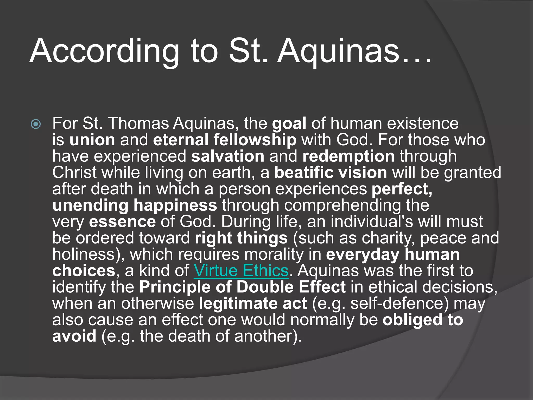 St. Thomas Aquinas Philosophy | PPTX