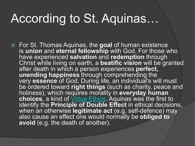 St. Thomas Aquinas Philosophy | PPT