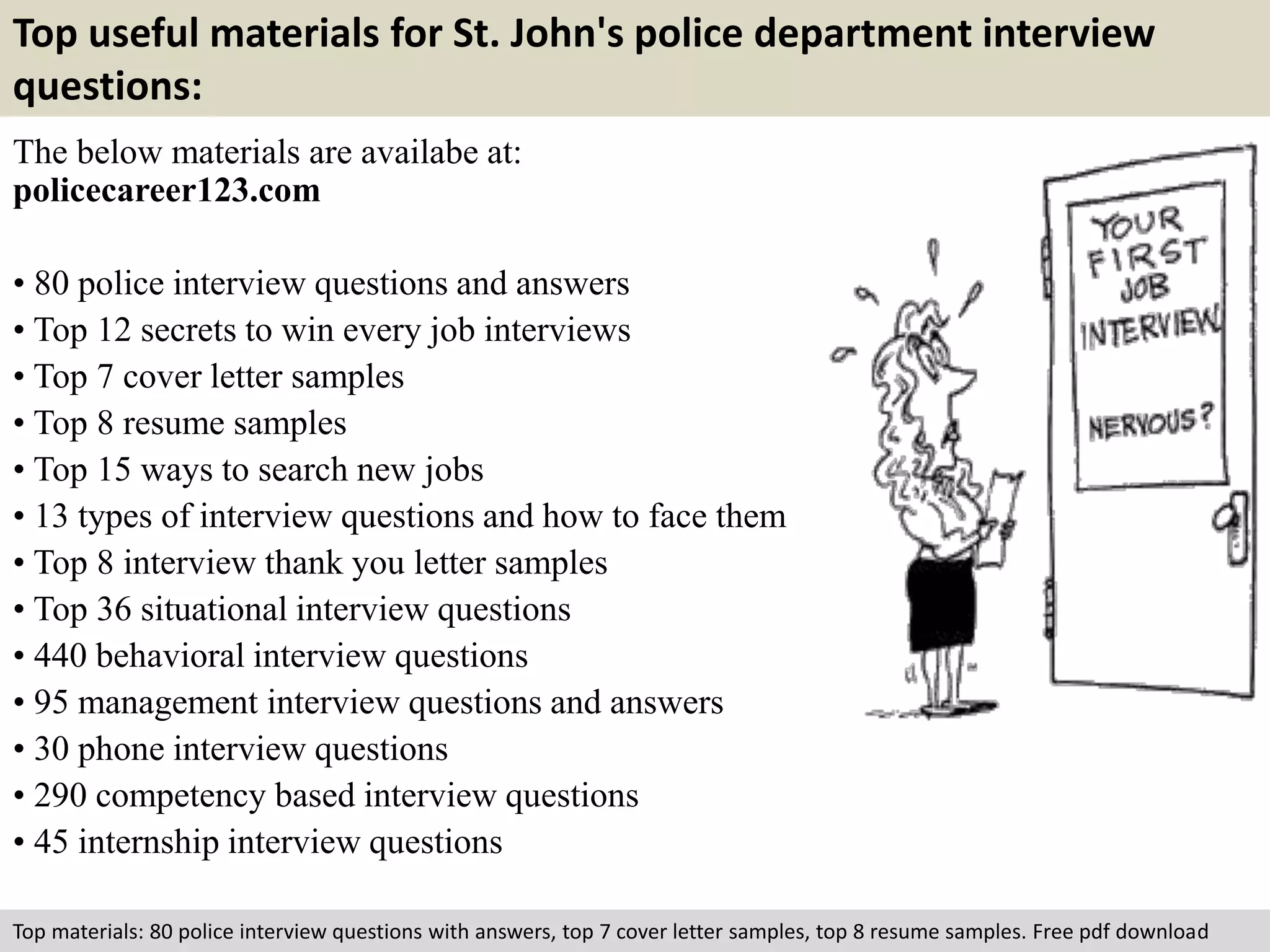 St. john's police department interview questions | PPTX | Resume ...
