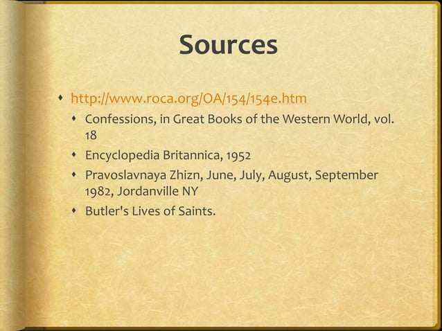 Women's Society - "Soup Night" Presentation on St. Monica | PPT