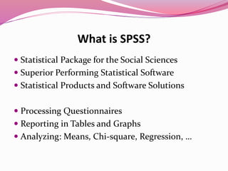 Spss,capitaline,prowess,sap&tally | PPTX