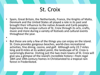 St. croix | PPTX