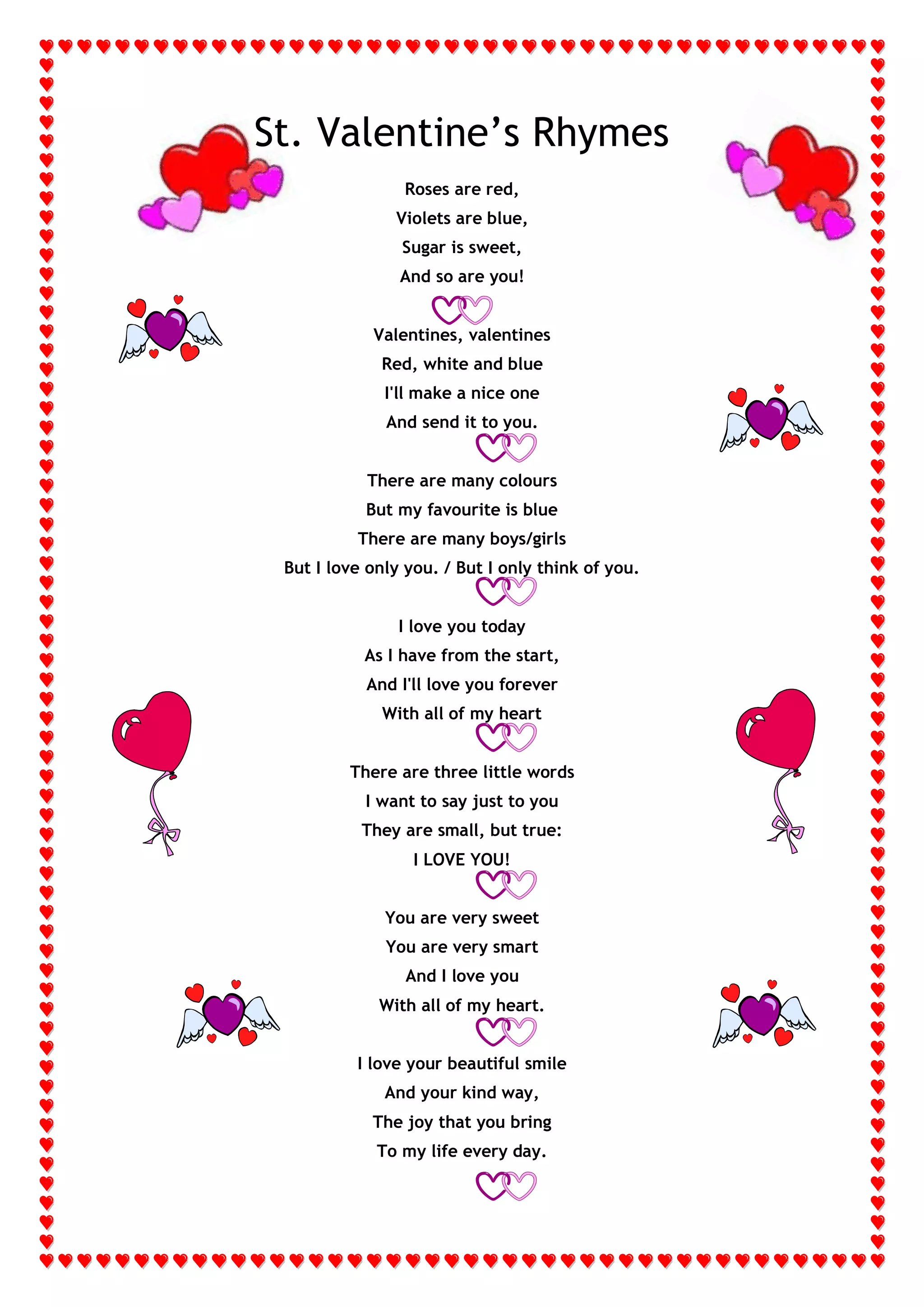 St. valentine´s poems | PDF