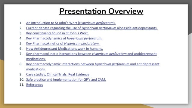 St. John's Wort (Hypericum perforatum) Pharmacology + Antidepressant ...