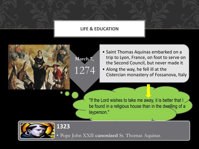 St. thomas aquinas | PPTX | Christianity | Religion & Spirituality