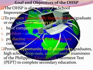 open high school program; learning anywhere and anytime | PPTX