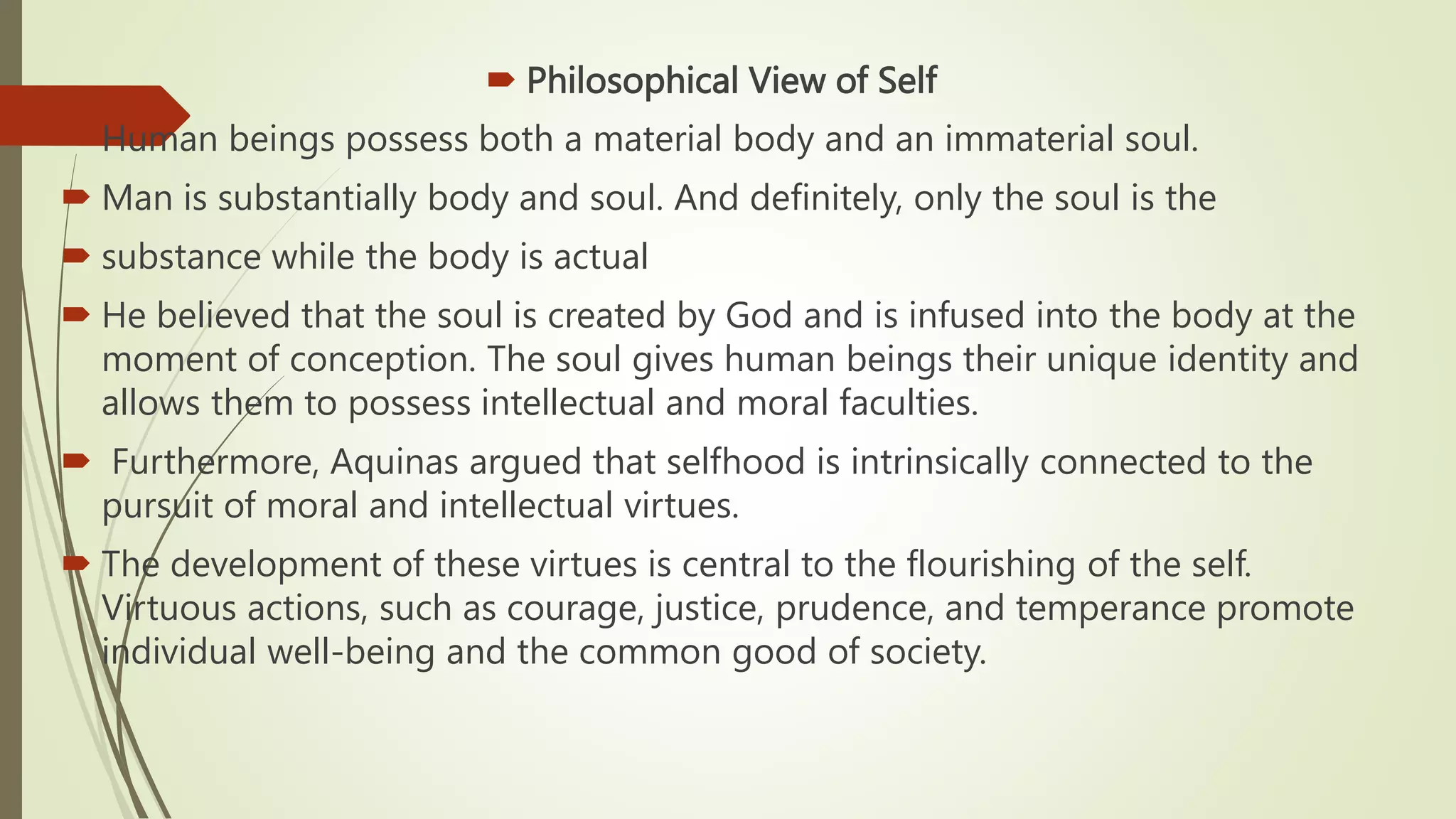 St. Augustine and St. Thomas Aquinas' Views about Self.pptx