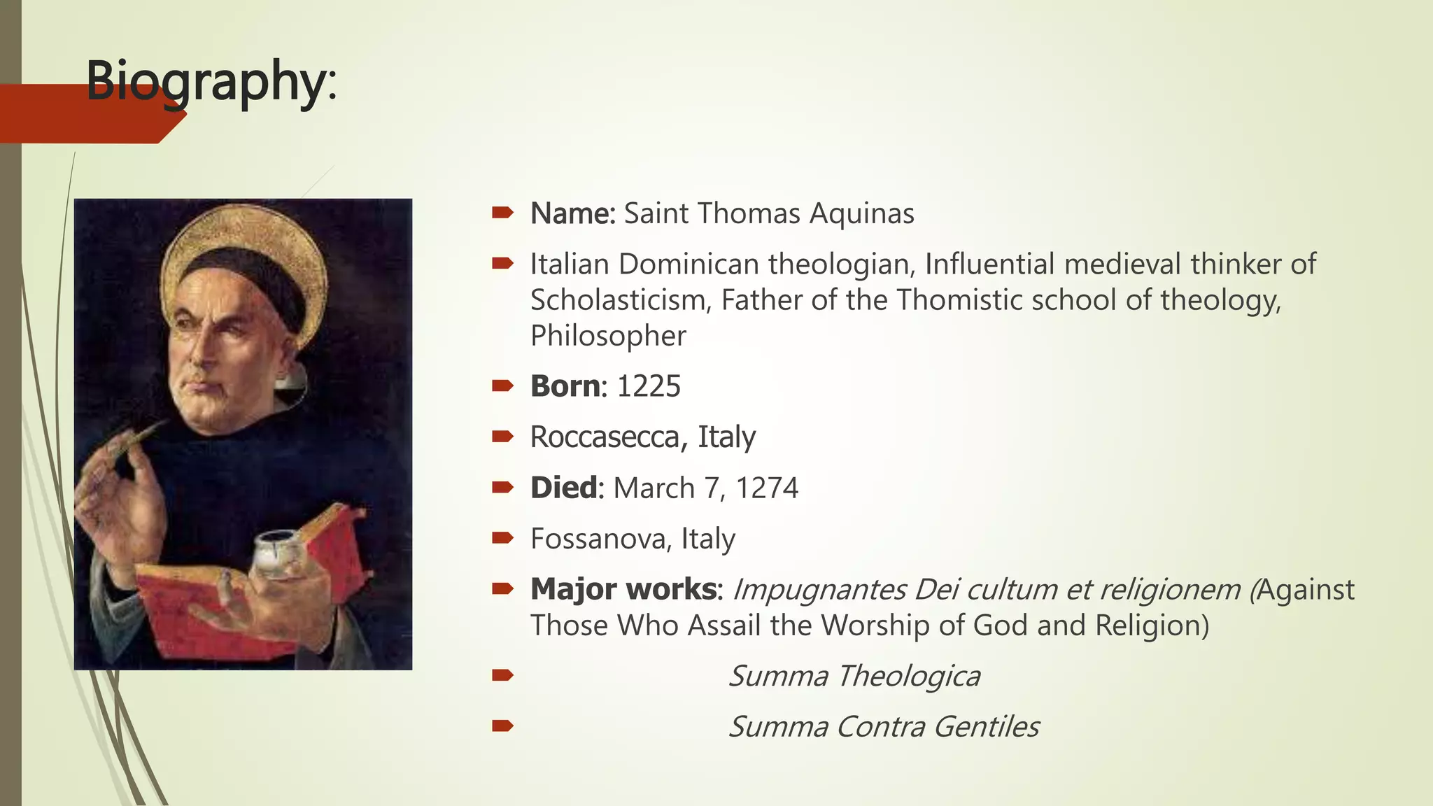 St. Augustine and St. Thomas Aquinas' Views about Self.pptx