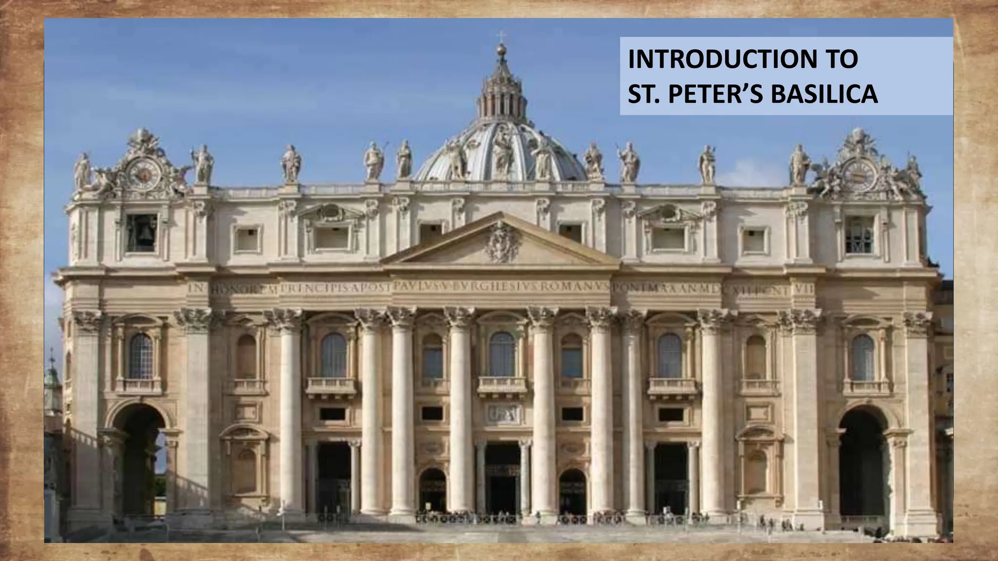 Learning history of saint peter basilica | PPTX