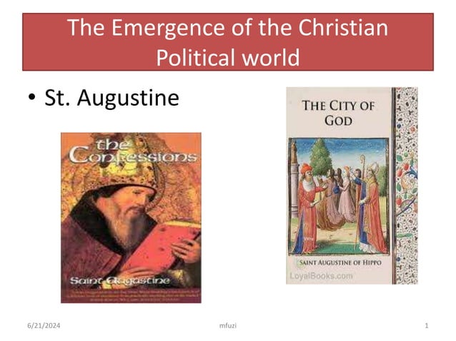 St. Augustine and Christiantity.ppt sfgsdgad | PPT