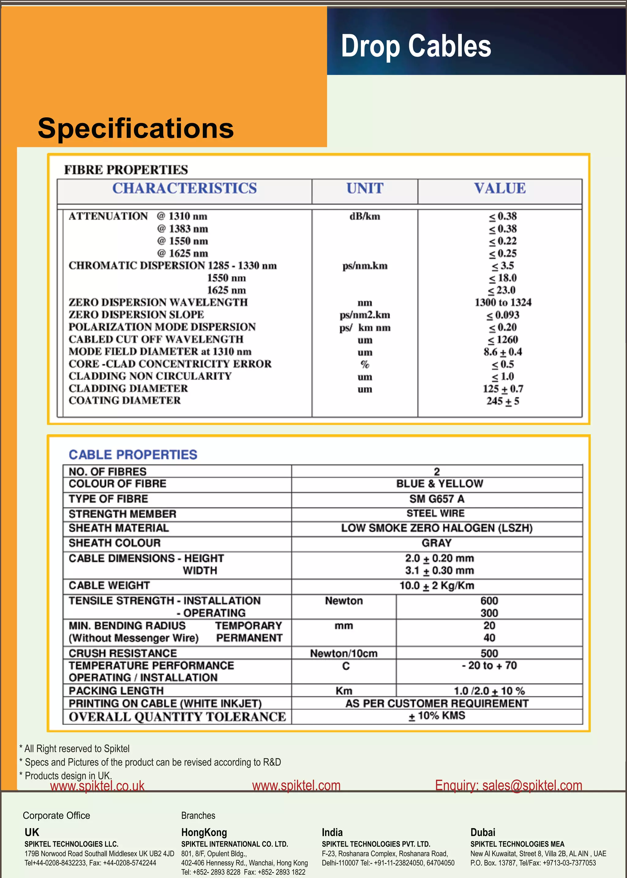 St 3000-fx fiber to the home drop cables | PDF