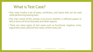 St all about test case-p3 | PPT