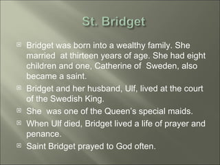 St. Bridget | PPT