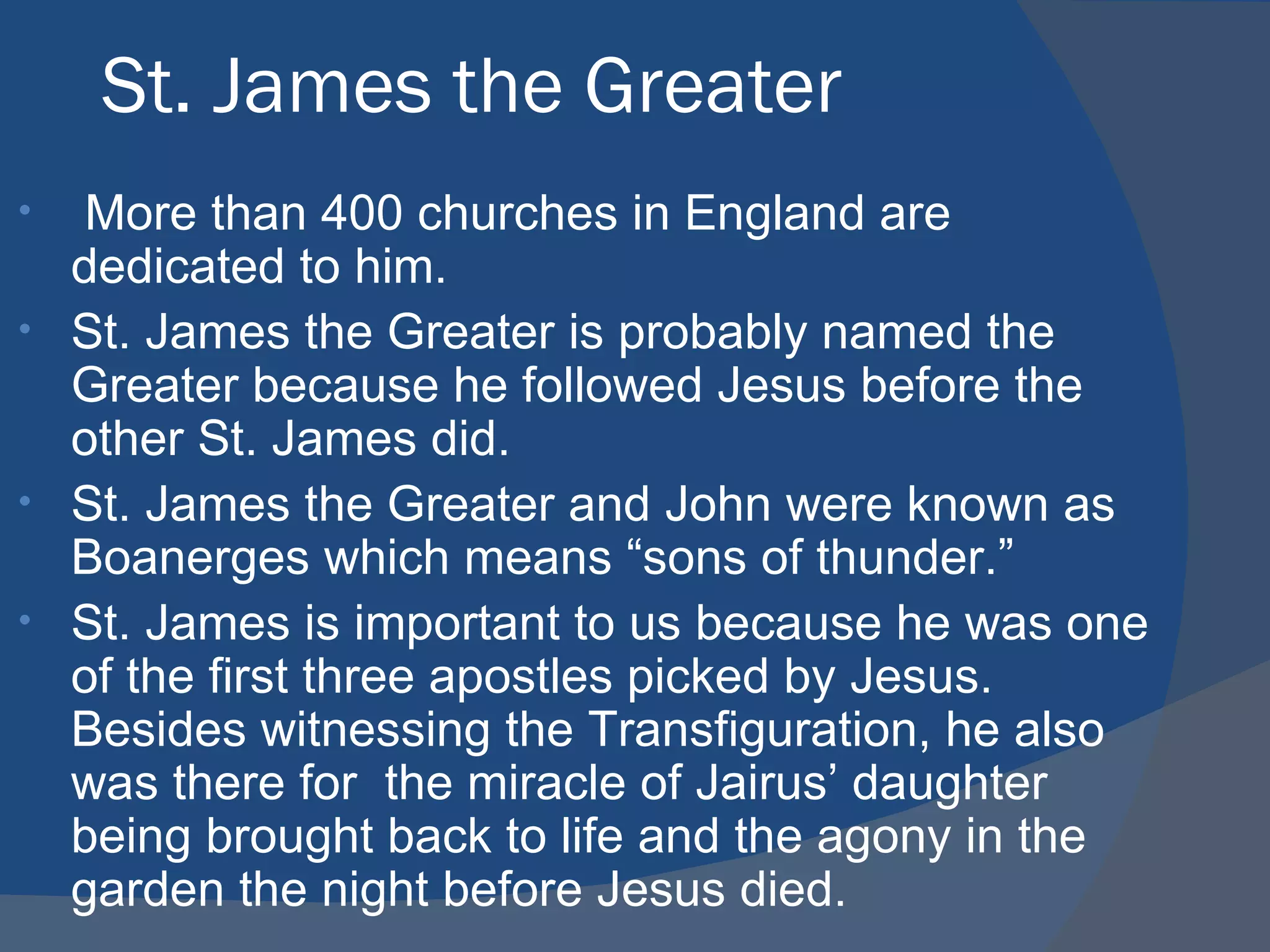 St. James the Greater | PPT