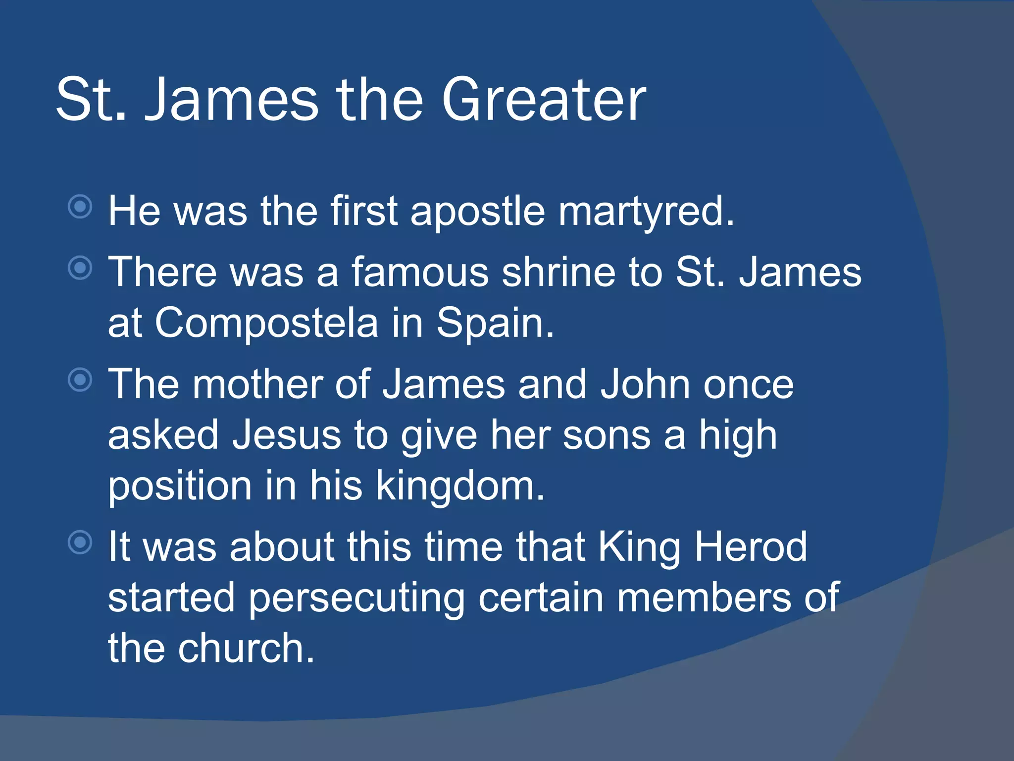 St. James the Greater | PPT