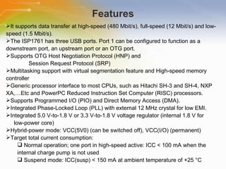 An Overview Study on USB OTG Device ISP1761 | PPT