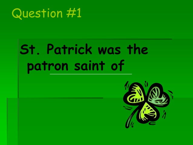 St. patrick's day | PPT
