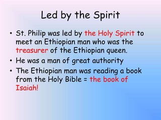 St. philip and the ethiopian treasurer | PPTX