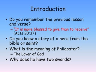 St. Philopater Marcorious | PPTX