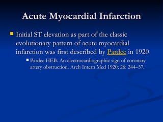 ST Segment Elevations in ECG | PPT
