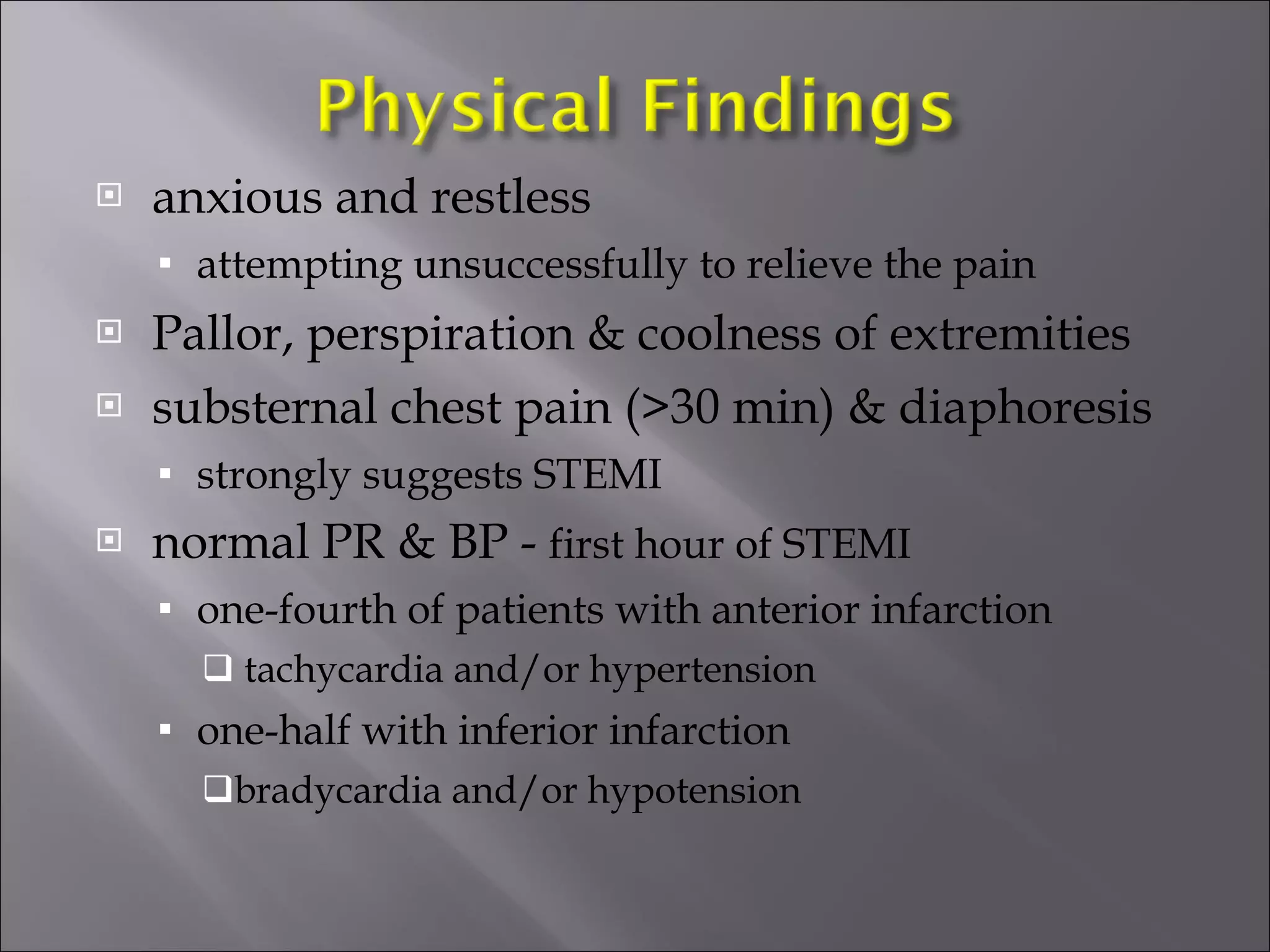 ST- Segment Elevation Myocardial Infarction | PPT