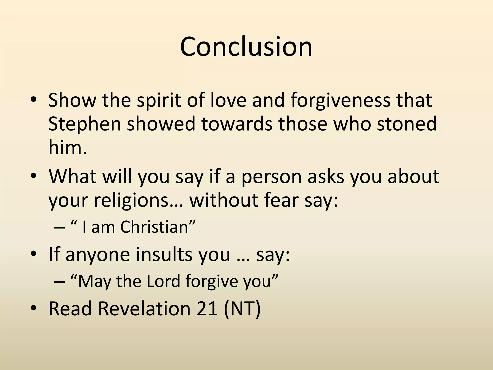 St. Stephen The First Martyr | PPTX